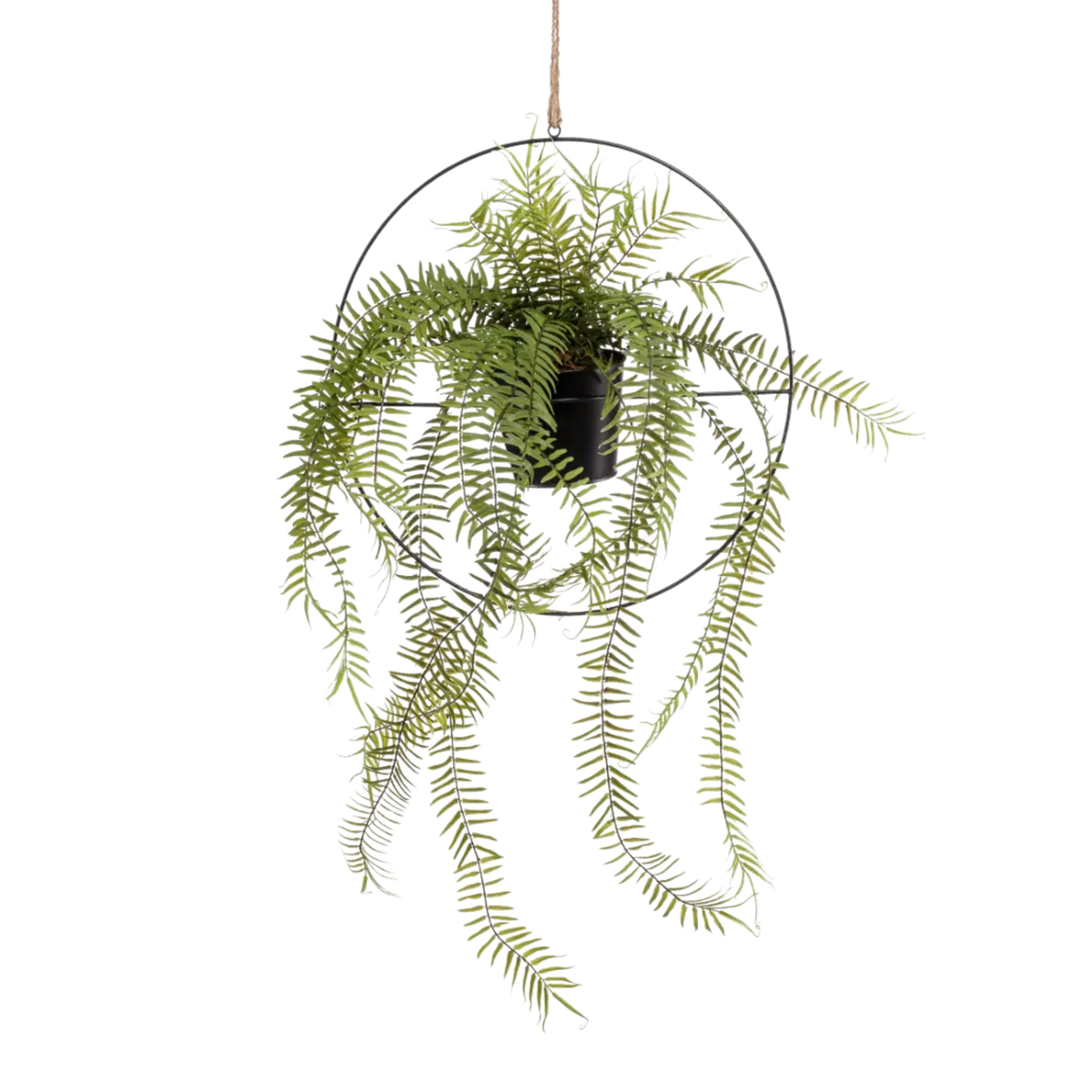 Fern Metal Hanging Ring 90cm | ID Design Oman – IDdesign Oman