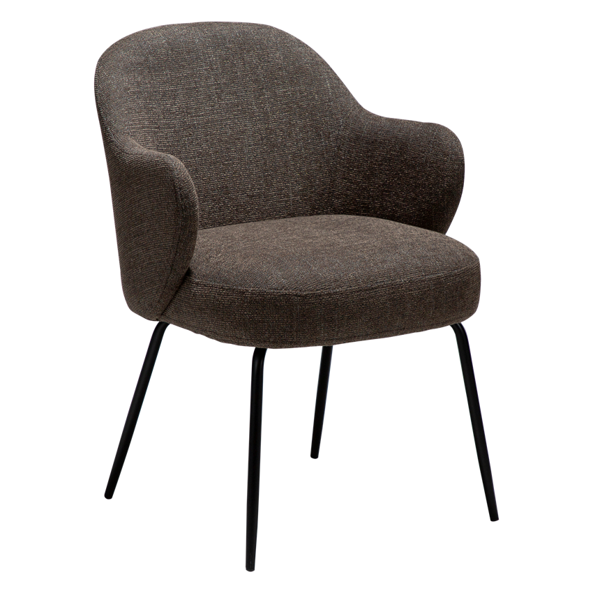 BAE Chair Brown Bouclé Pewter Legs | Morten Georgsen | Pocket Springs ...