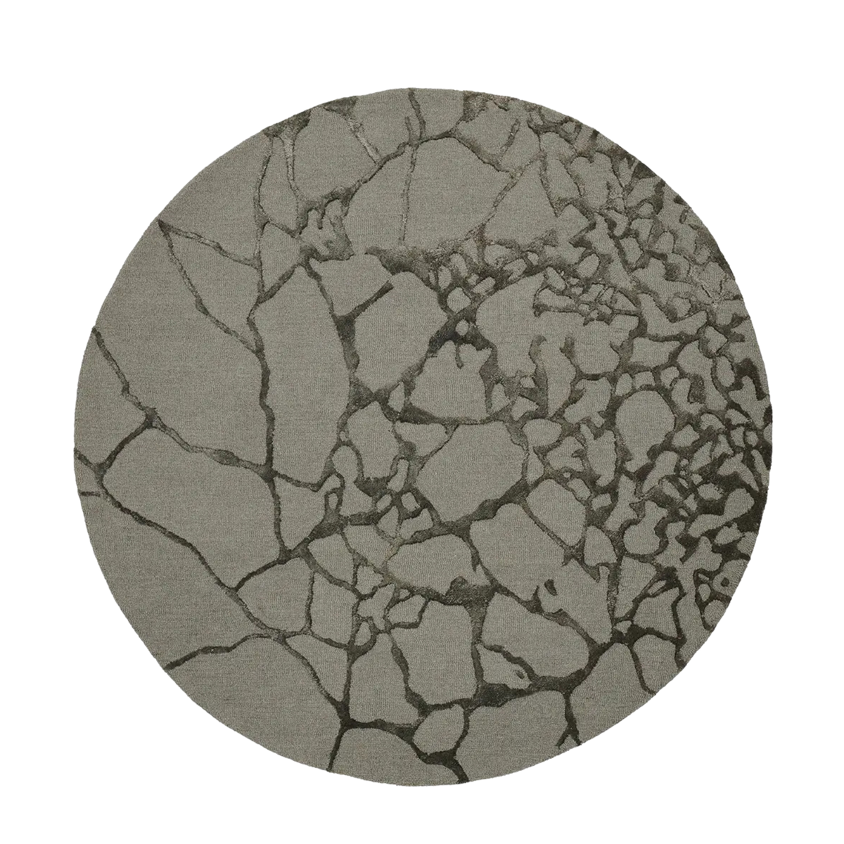 Marmo Rug Round Green Ø200cm Marble | ID Design Oman – IDdesign Oman